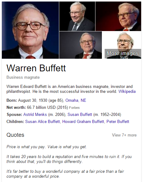 Warren Buffett's Biennial Letter — PFCS