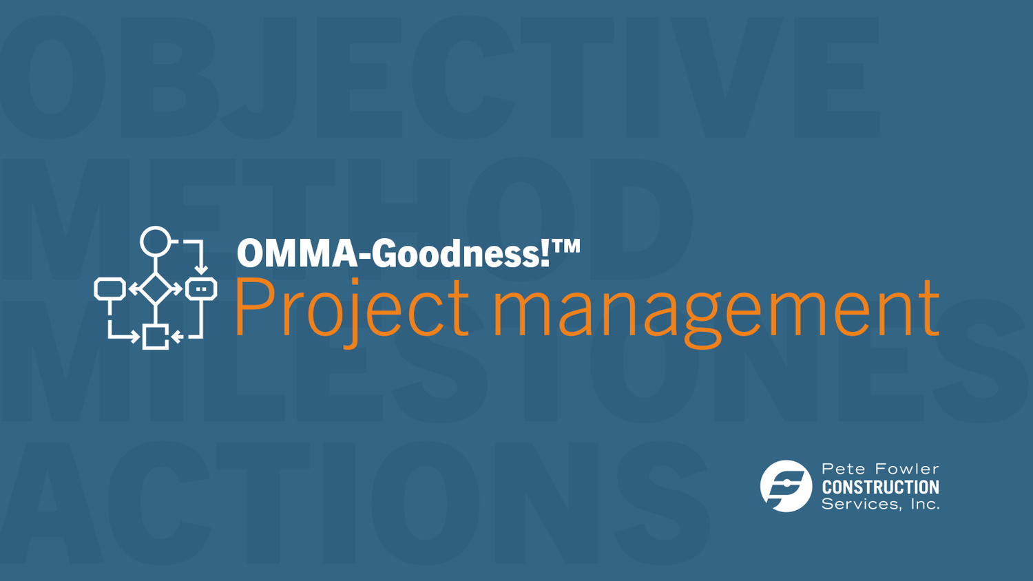 OMMA-Goodness!™ Project Management Framework: In Brief — PFCS