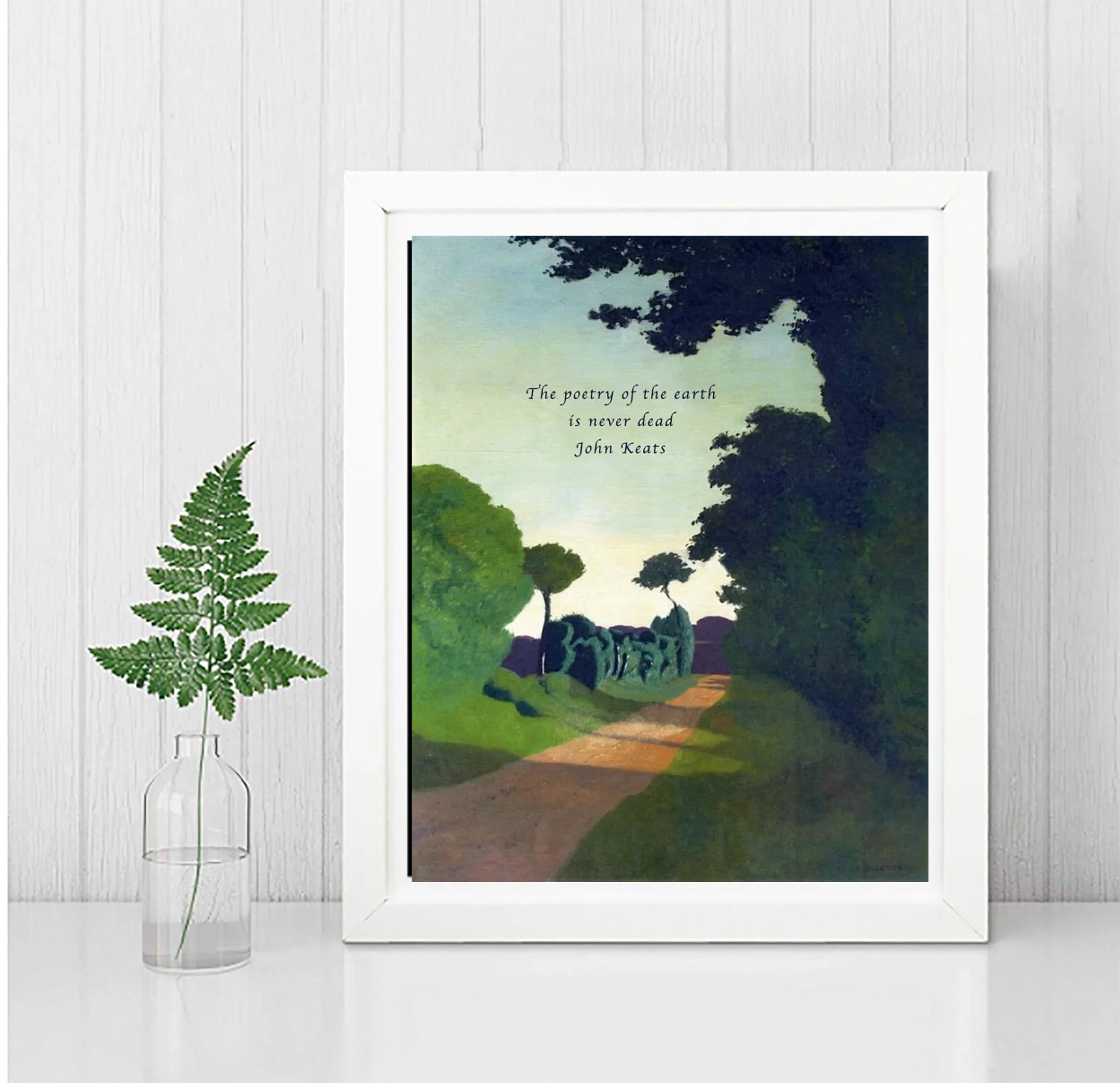 KEATS FRAMED Print- Poetry of the Earth is Never Dead-John Keats Art ...