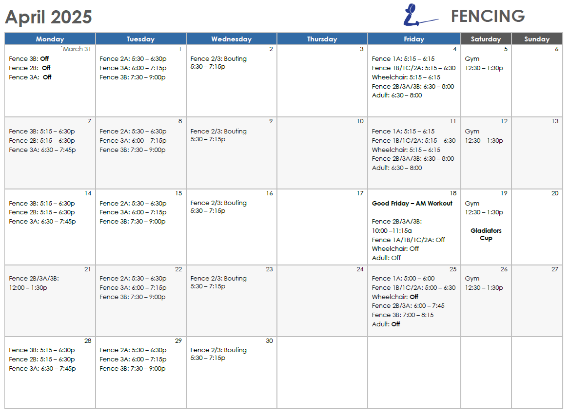 February Mini-Pent — Ares Pentathlon & Fencing Club