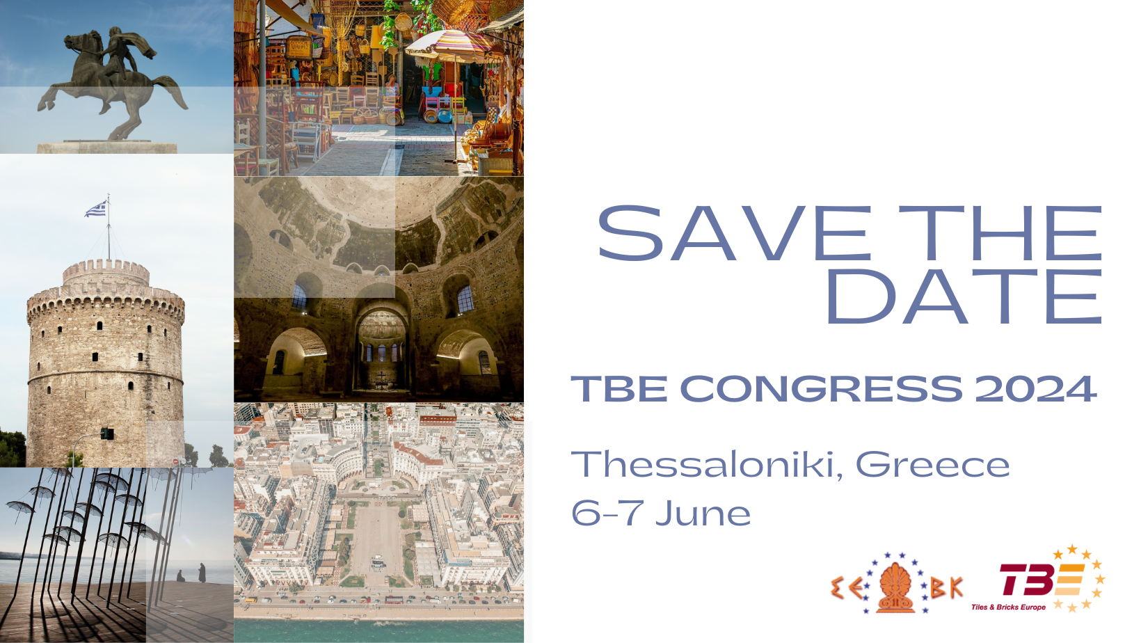 Save the Date │2024 TBE Congress │ 6-7 June │ Thessaloniki, Greece ...