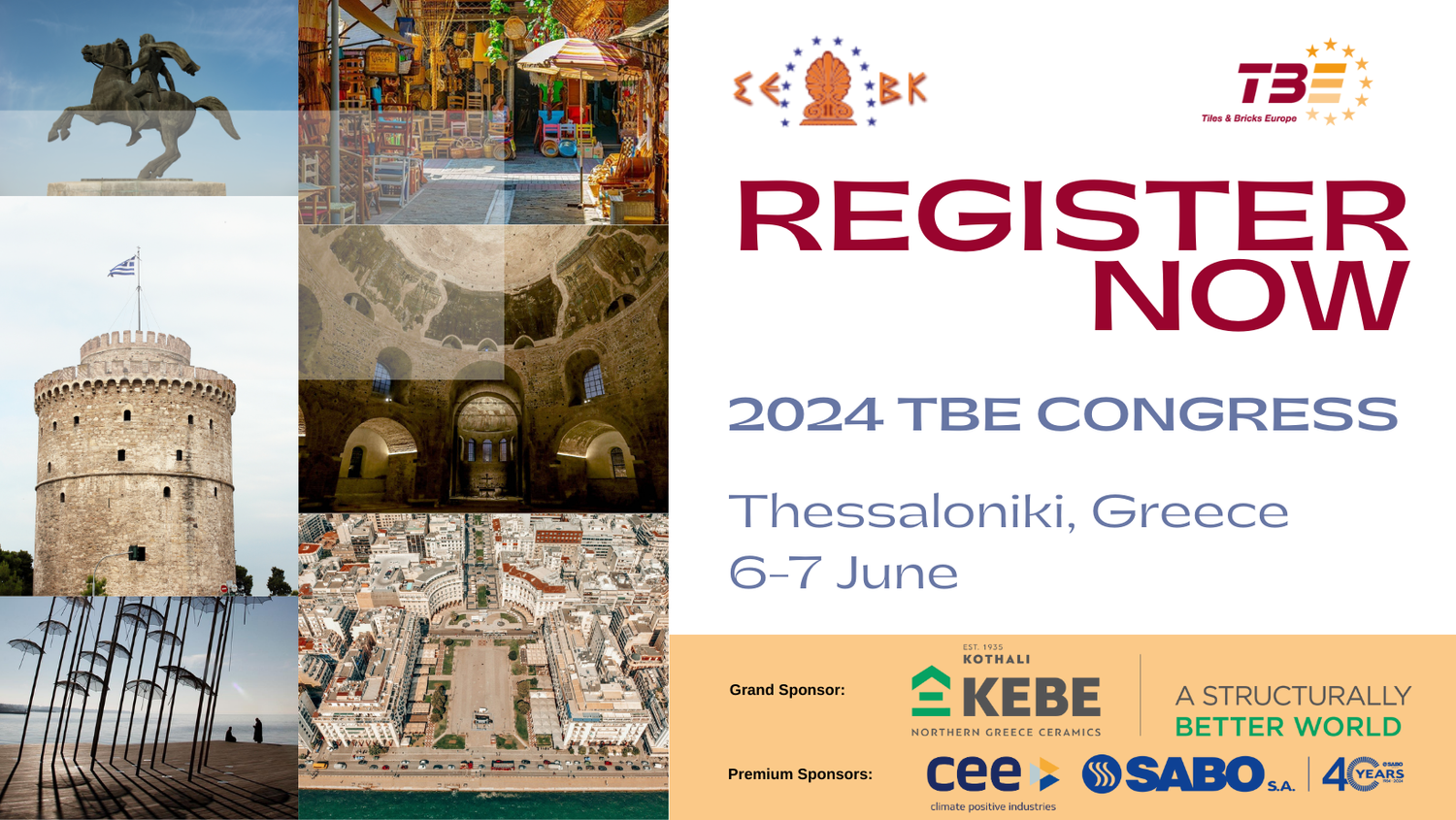 2024 TBE Congress | 6-7 June | Thessaloniki, Greece — Tiles & Bricks Europe