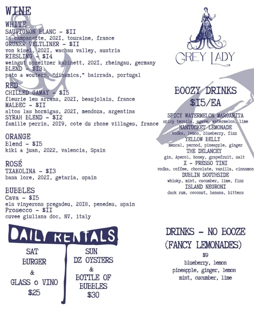 Dinner — Grey Lady
