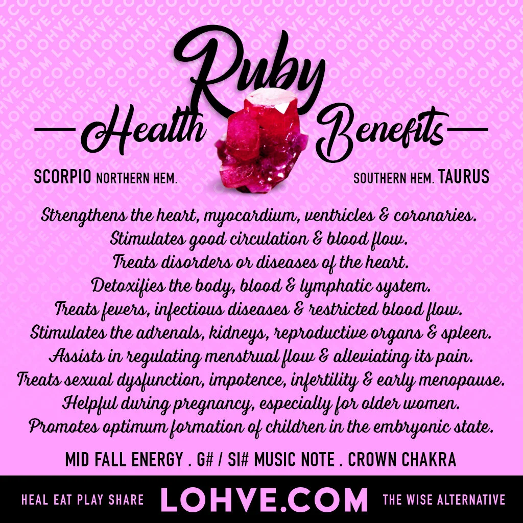 The Health Benefits Of Ruby — LOHVE — The Wise Alternative