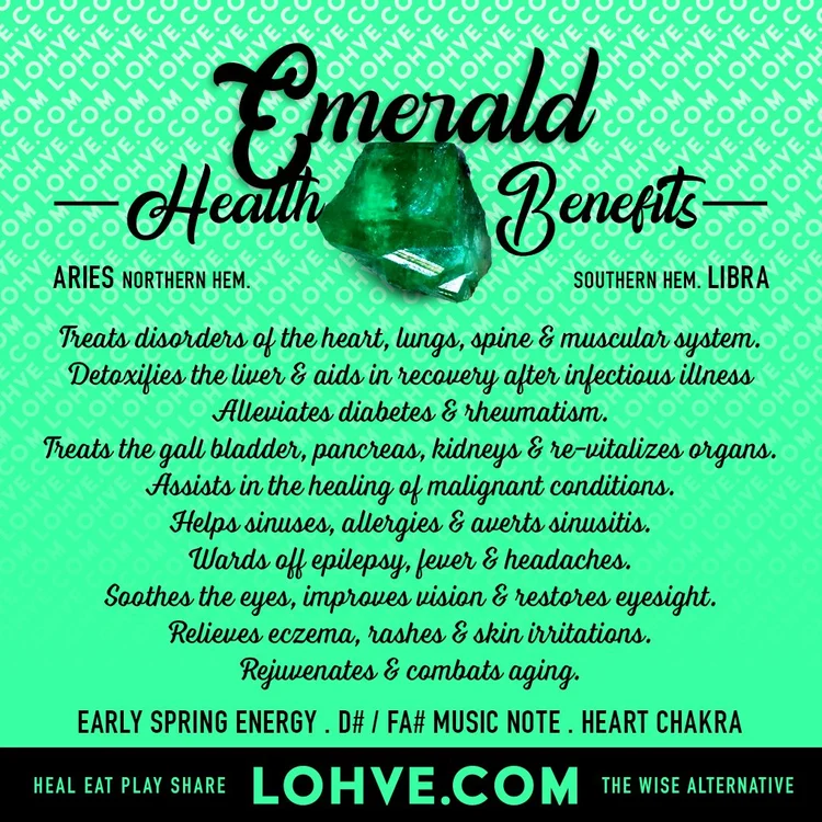 The Health Benefits Of Emerald — LOHVE — KNOWS NO LIMITS