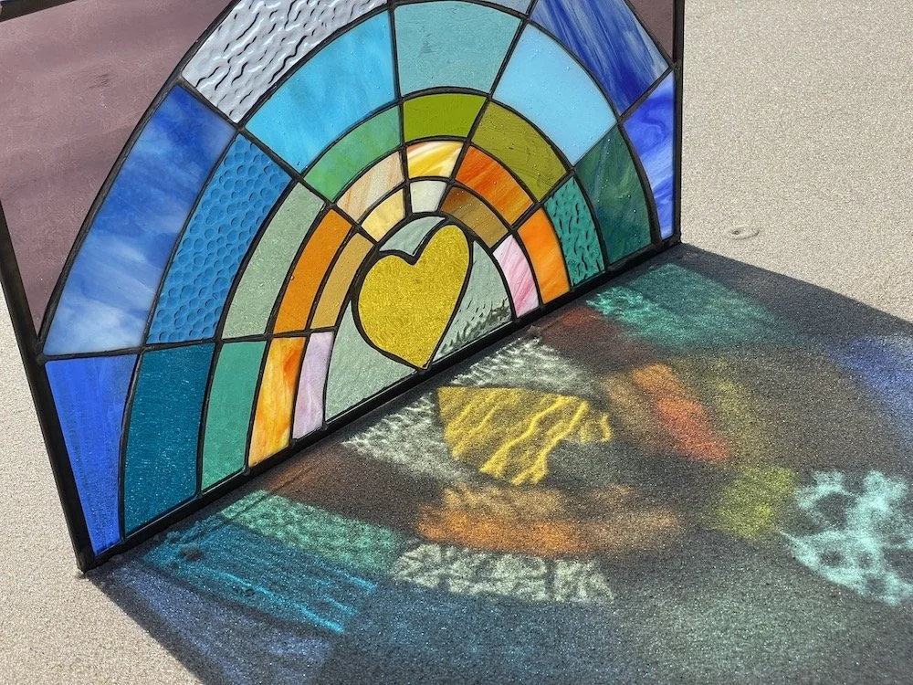 Heart Stained Glass Window