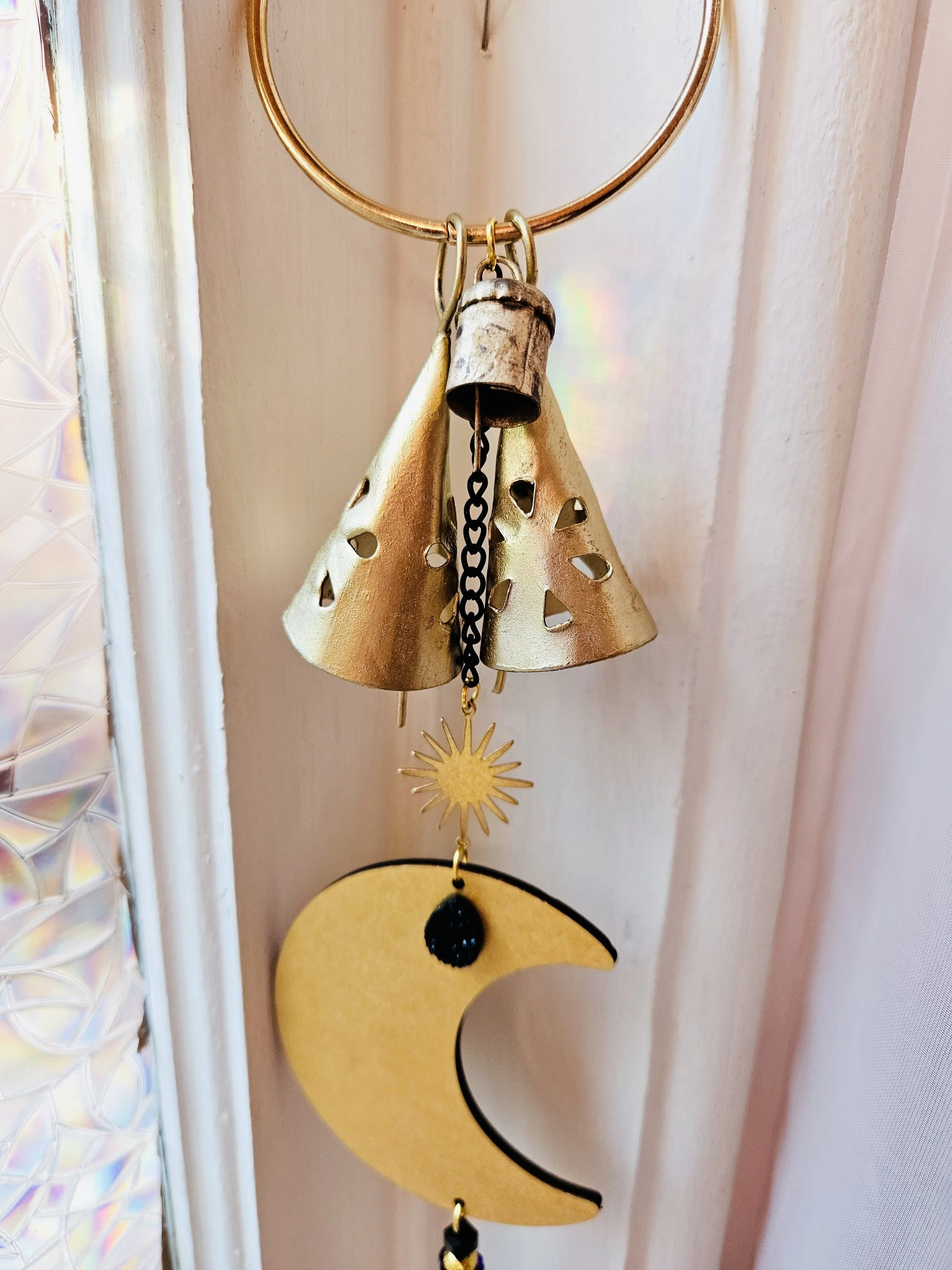 Sanctuary Moon Wall Hanging + House Protection Bells — Nicole Piar