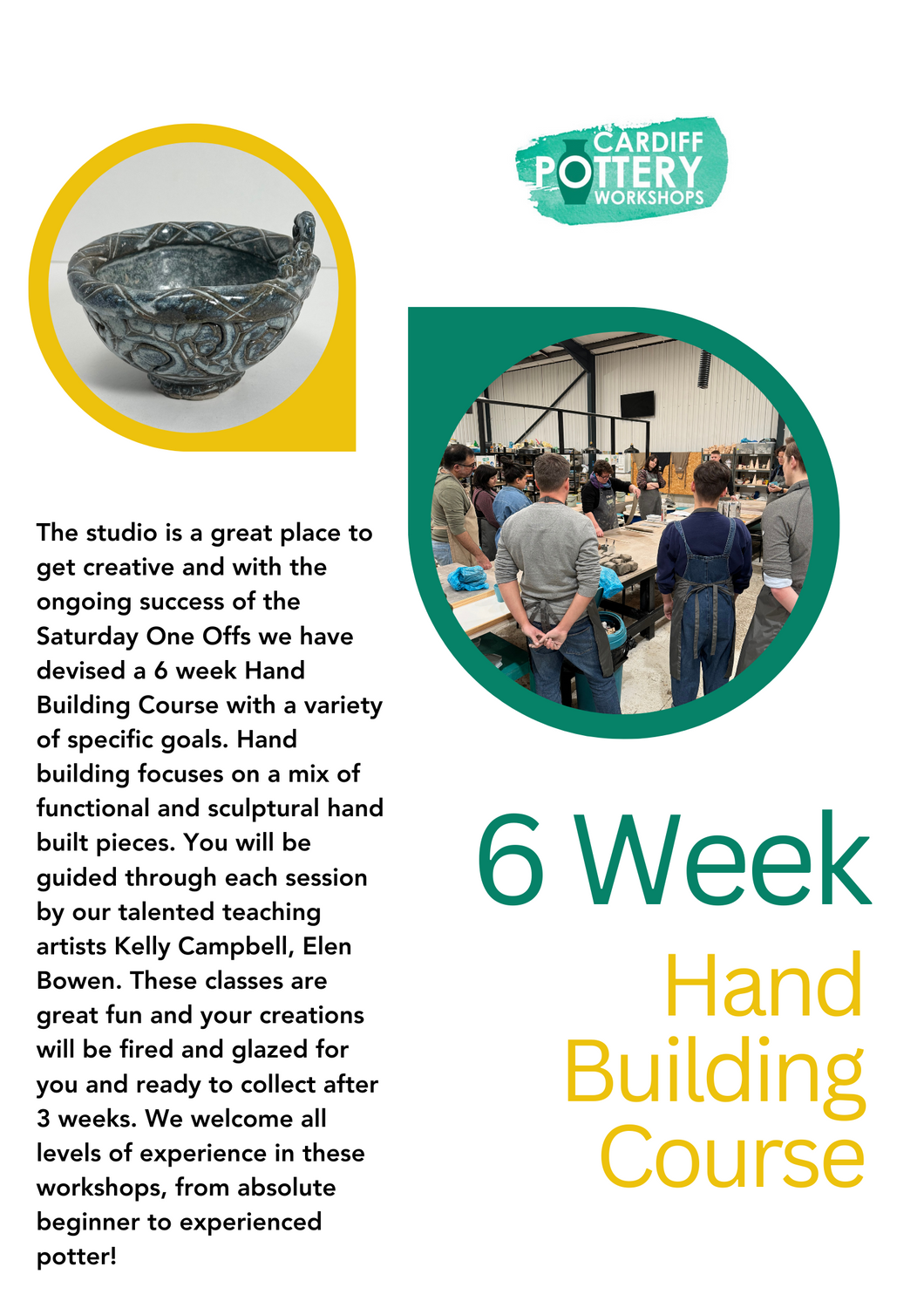 Pottery Class - Hand Building — Cardiff Pottery Workshops Foundation