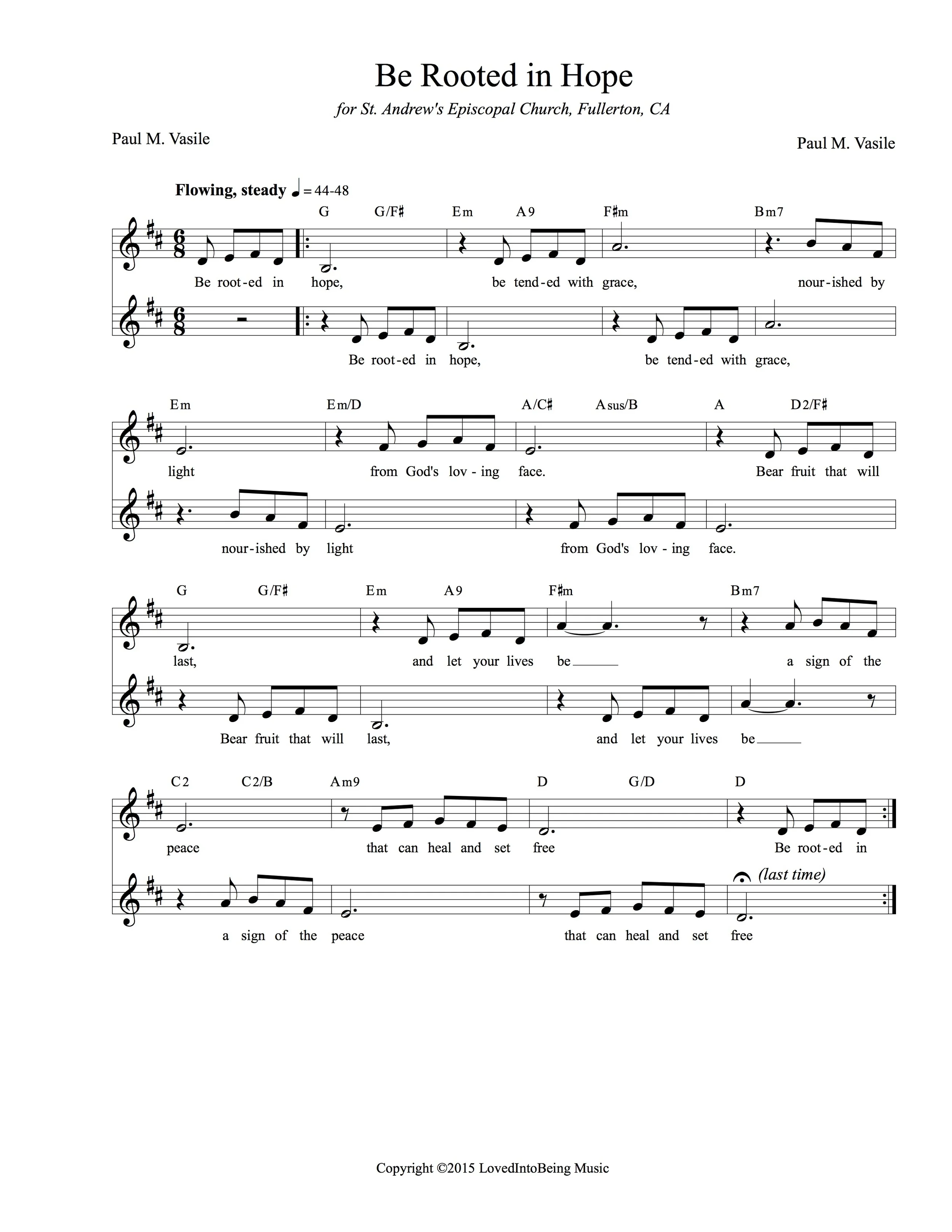 Be Rooted In Hope — Paul Vasile