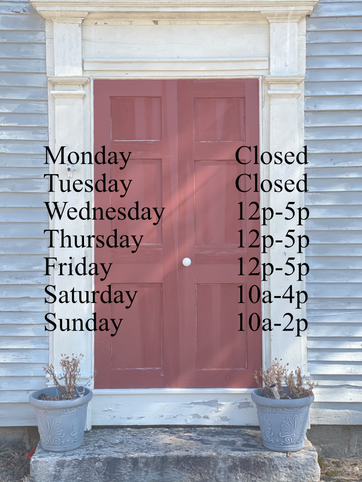 Hours & Location — Tolland Red and White