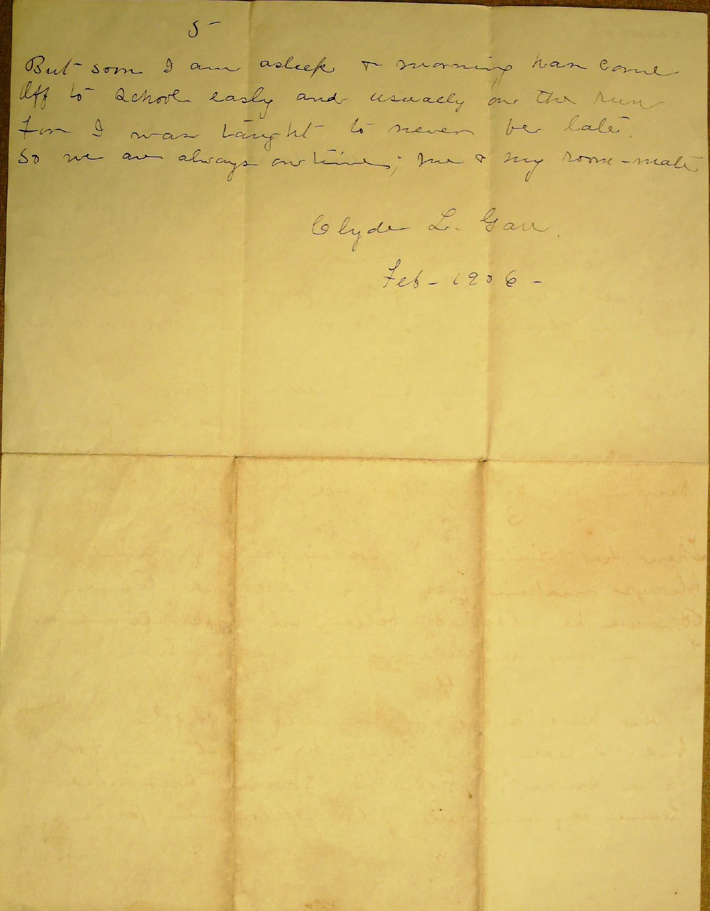 Clyde Lewis Garr Poem — Family History
