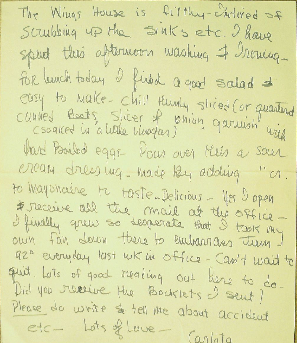 Charlotte Russell Garr Schubert to Betty (From Binder) — Family History