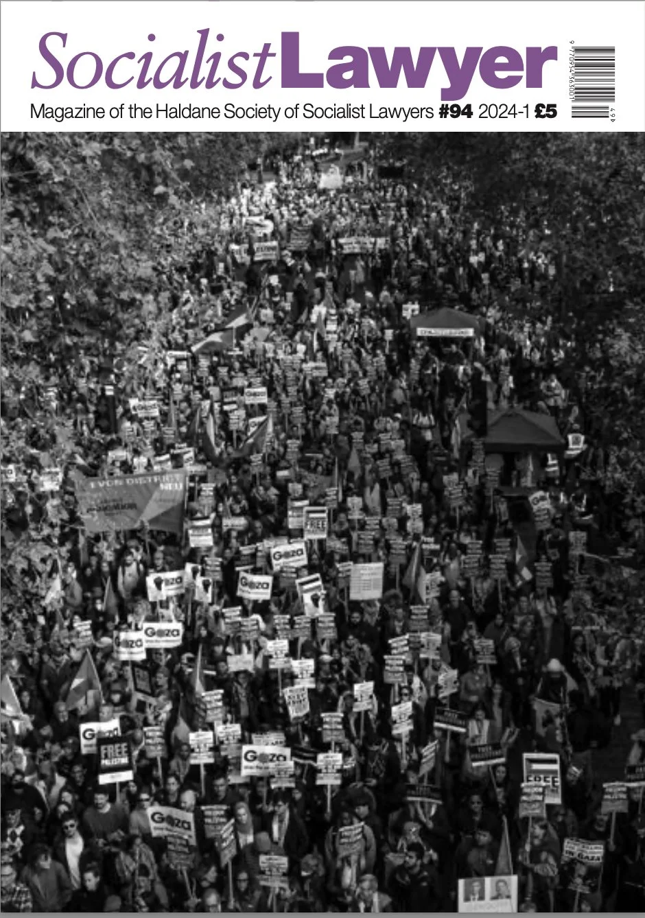 Socialist Lawyer — Haldane Society of Socialist Lawyers