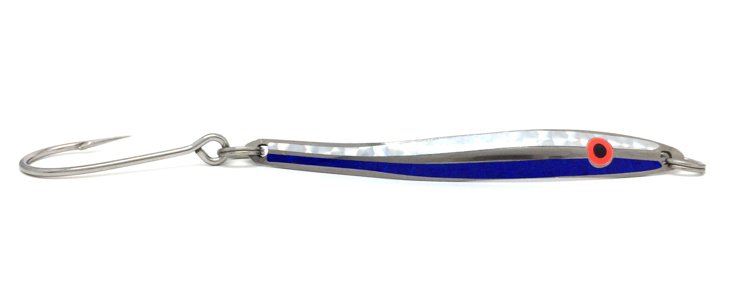 AP Sandlance Spoon - Blue Flash — AP Tackleworks