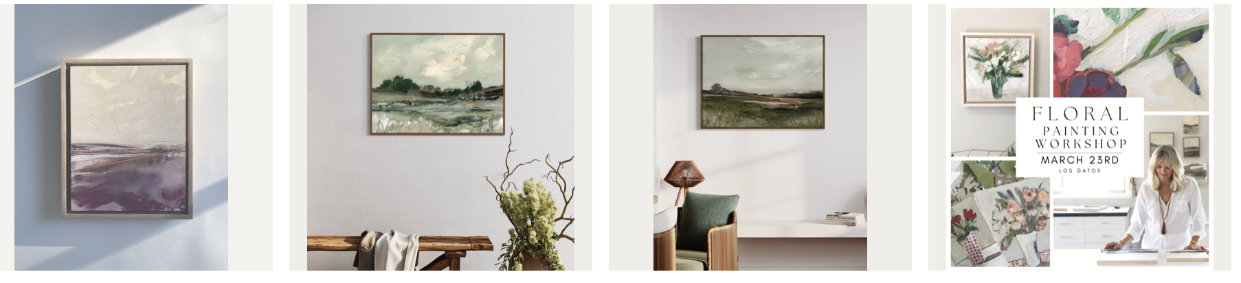 Alex Cole Studio landscape paintings, abstract painting and art workshops