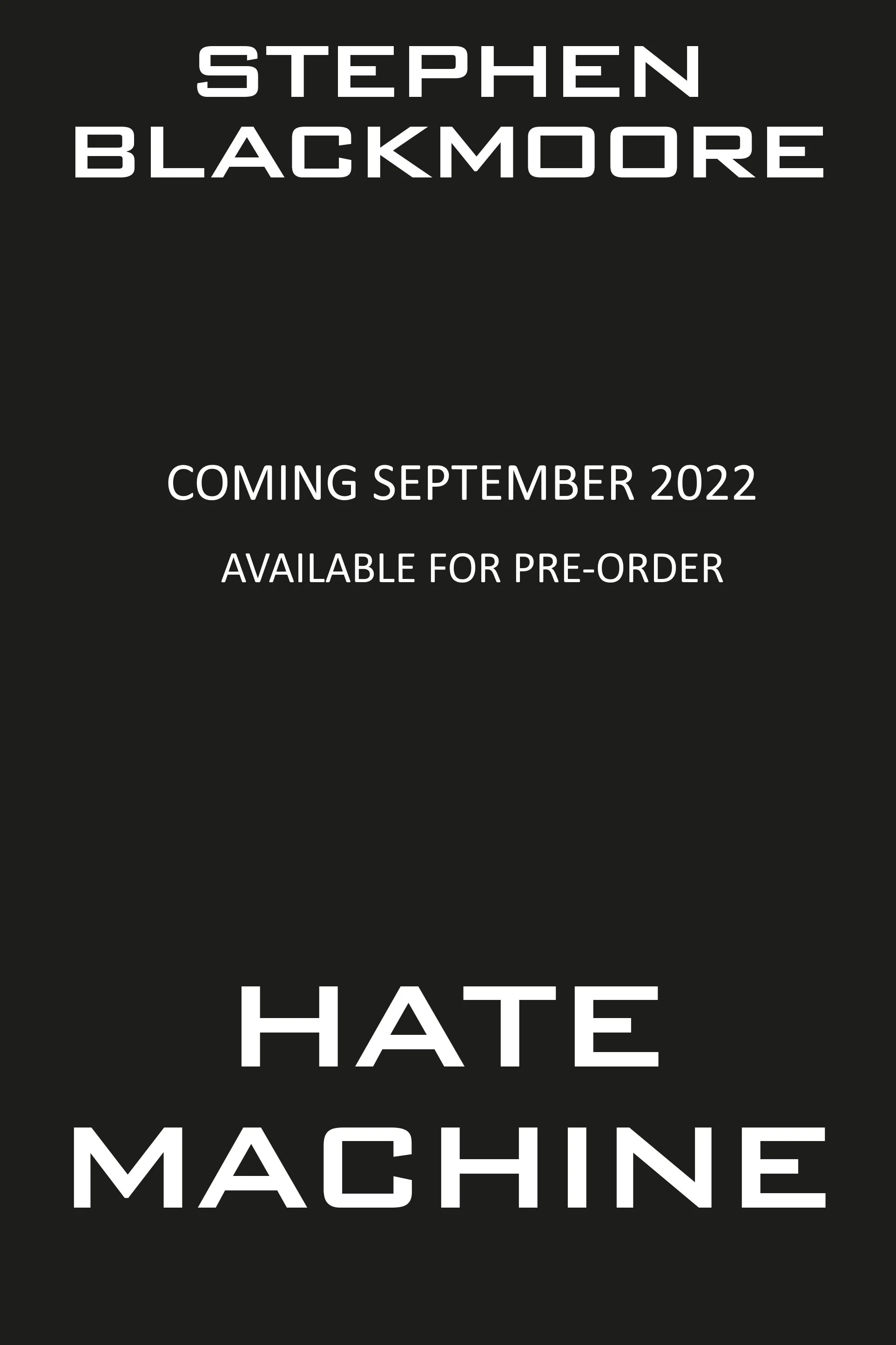 Hate Machine - Eric Carter #8 — Stephen Blackmoore