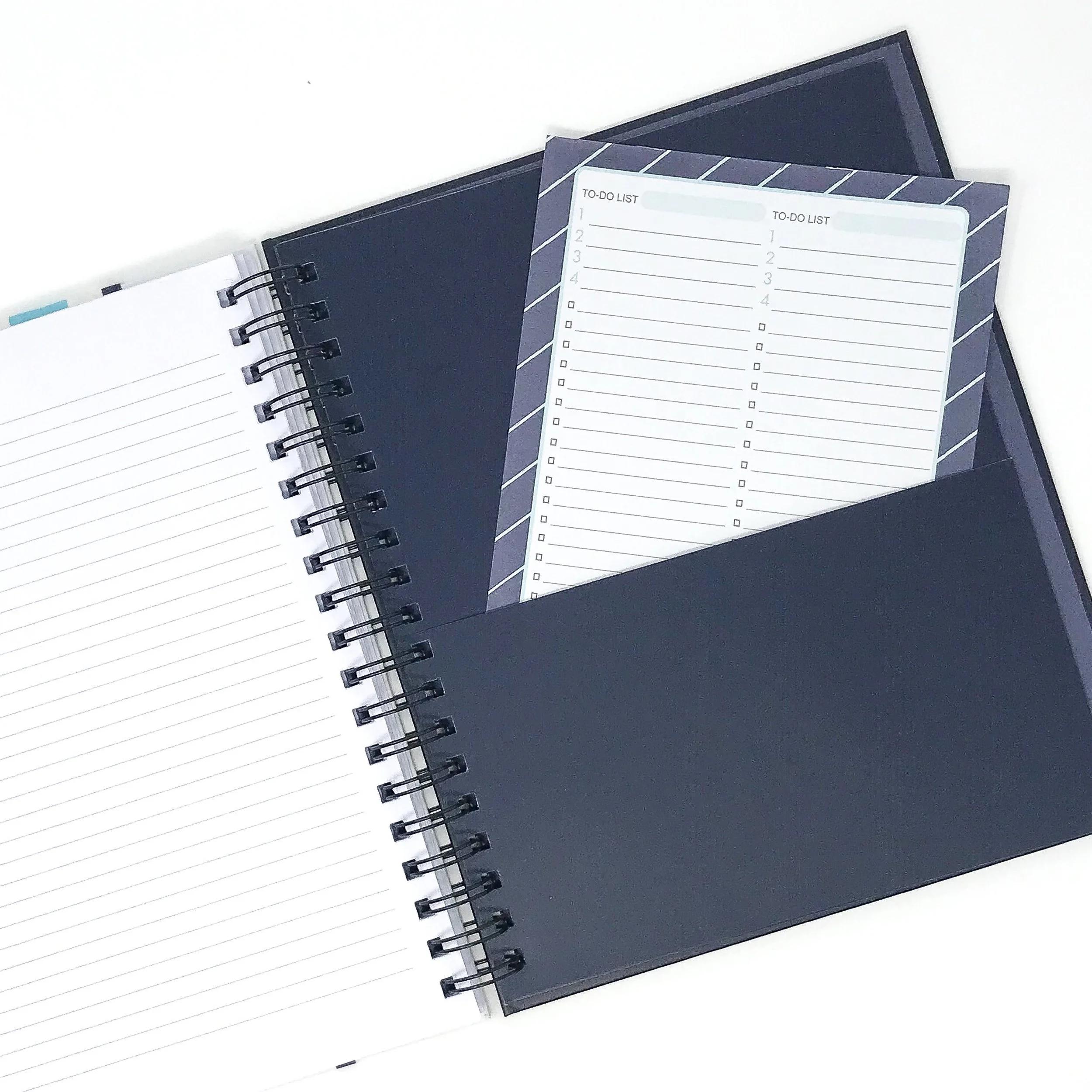 Weekly Hard Cover Planner 8x10 (Navy Stripe)