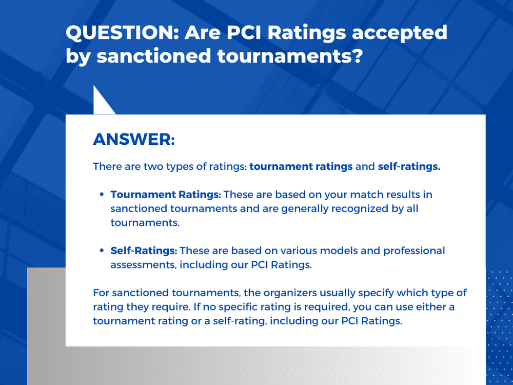 PCI Rating Assessment Course: Become a Certified Pickleball Rater Today ...