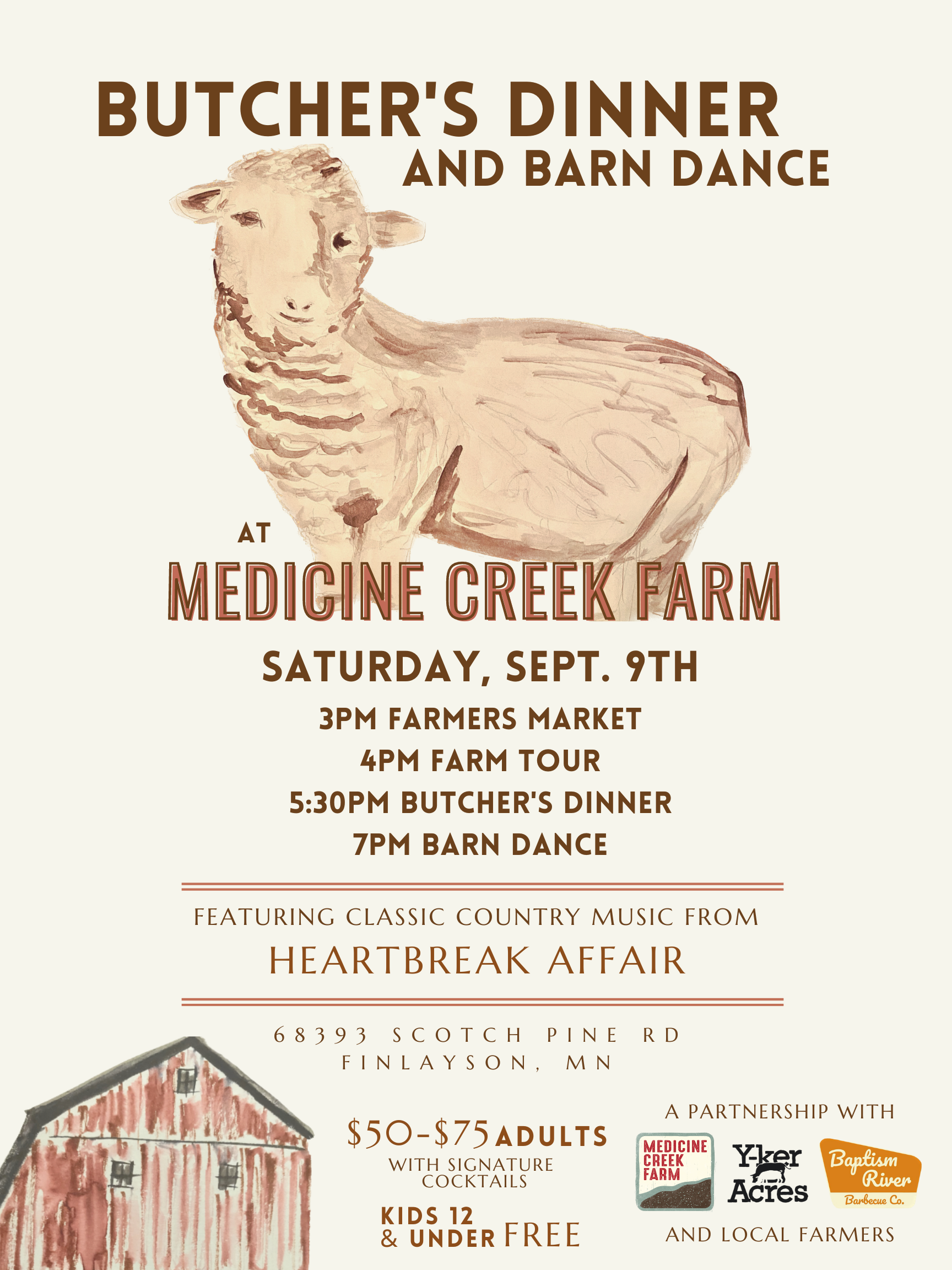 This Year's Farm Party: A Butcher's Dinner & Barn Dance! — Medicine ...