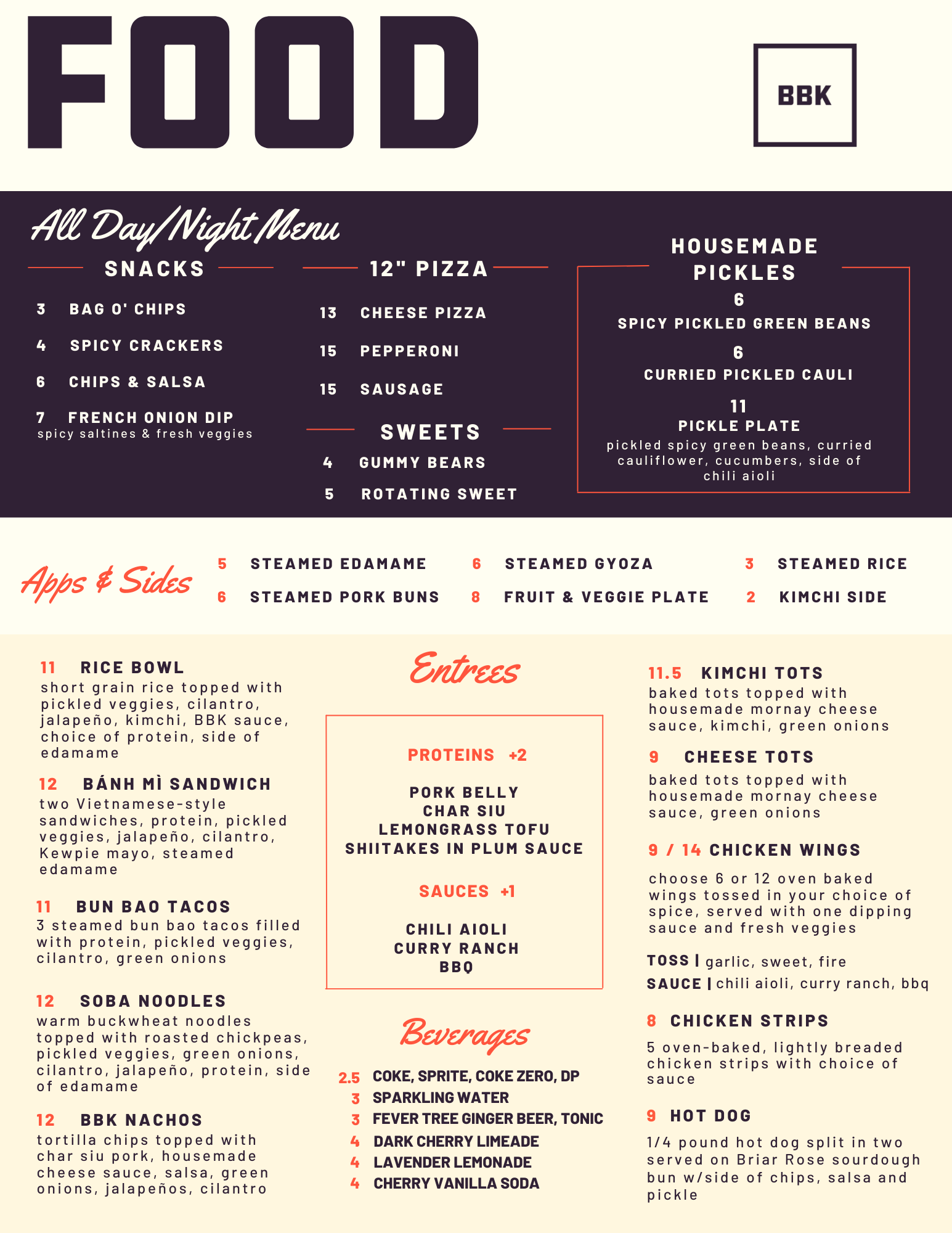 Asian Fusion Street Food — Big Box Karaoke