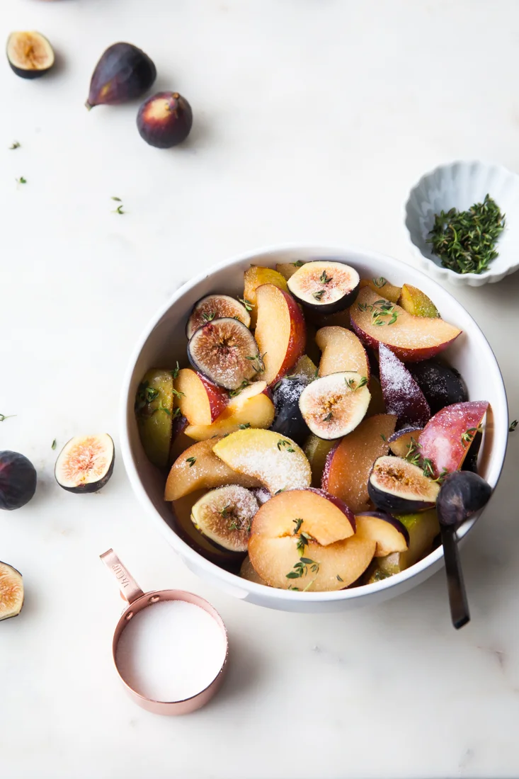 Fig Plum Pie with Thyme + Adult Friendships - Style Sweet