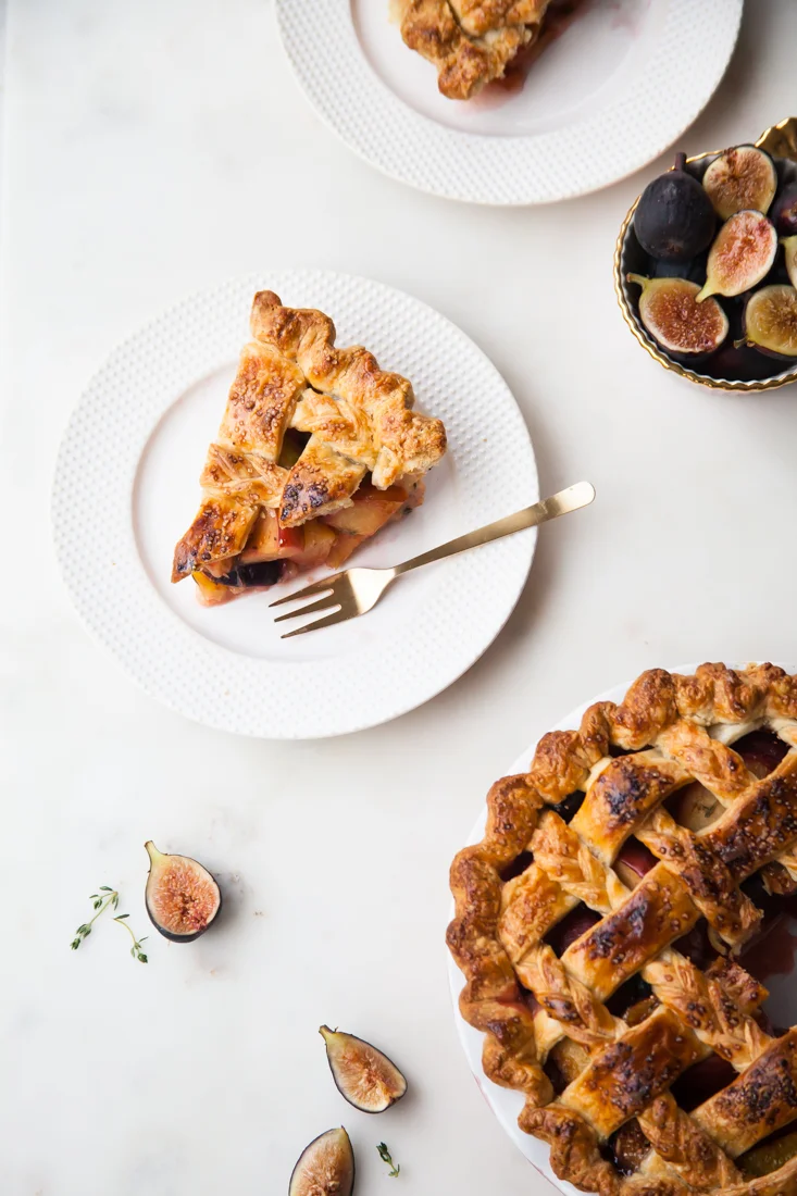 Fig Plum Pie with Thyme + Adult Friendships - Style Sweet