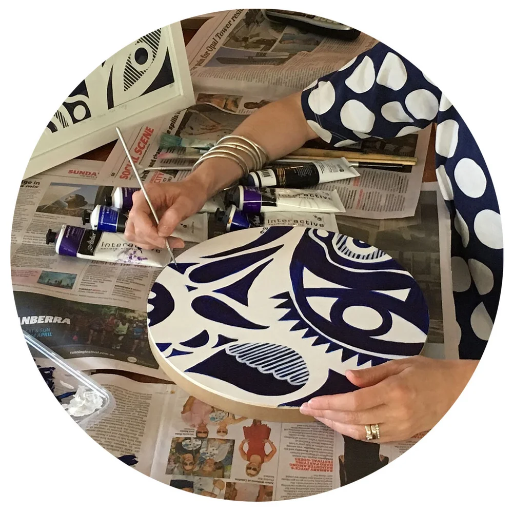 Shana Danon - artist and surface designer of Bondi studio Emilio Frank ...