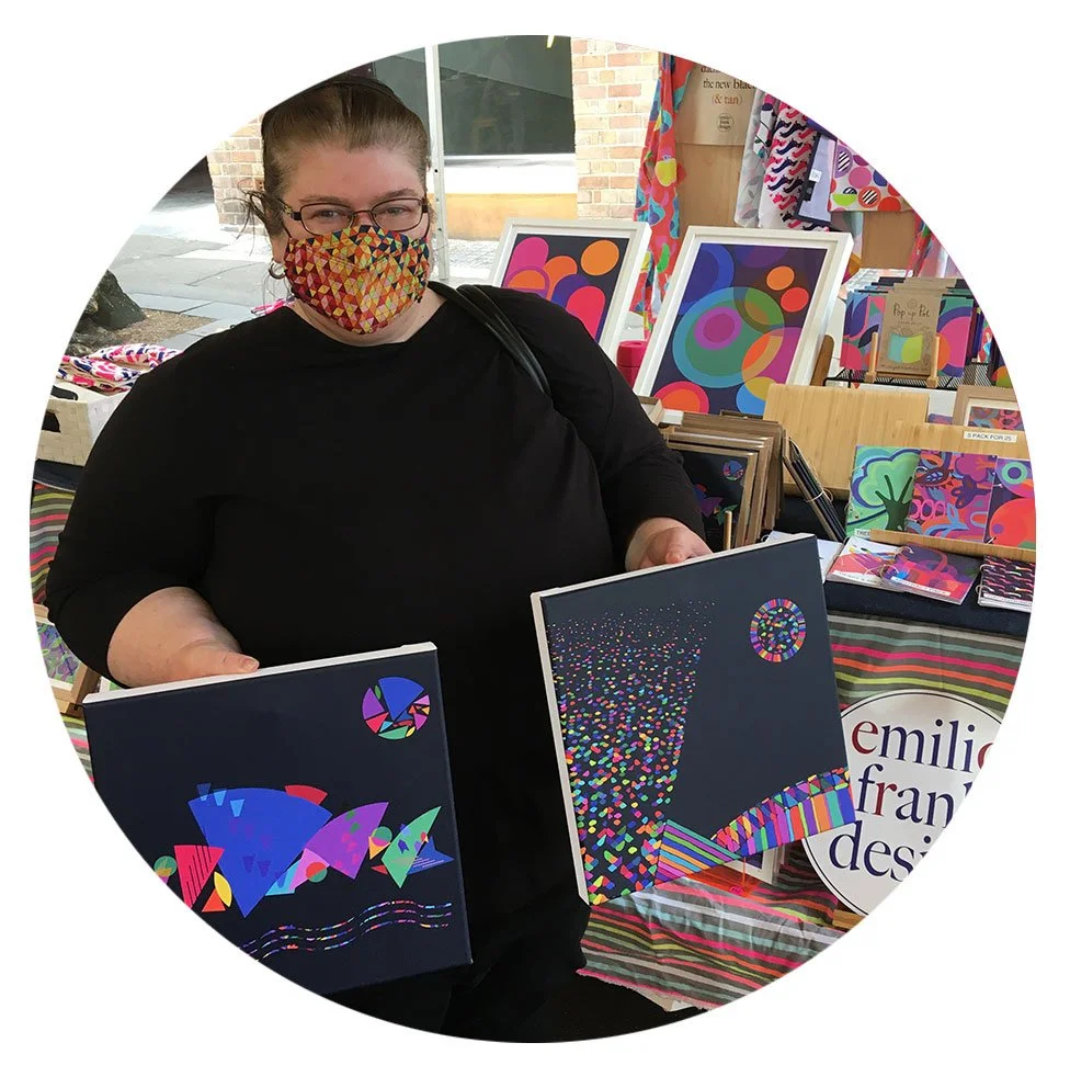 Colour lovers! Discover Emilio Frank Design artworks, homewares ...