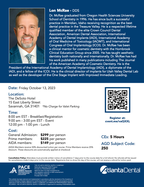 CE Events — Atlanta Dental