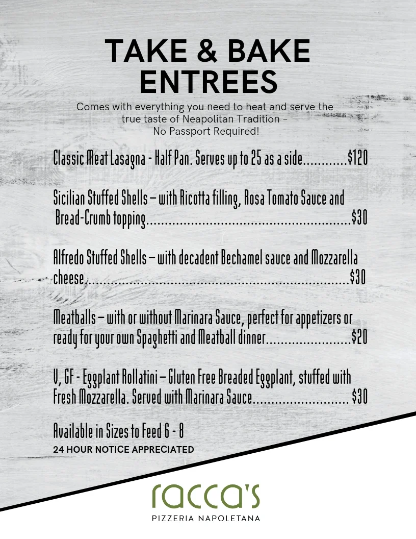 4/20 and Easter Weekend Special! — Racca's Pizzeria Napoletana