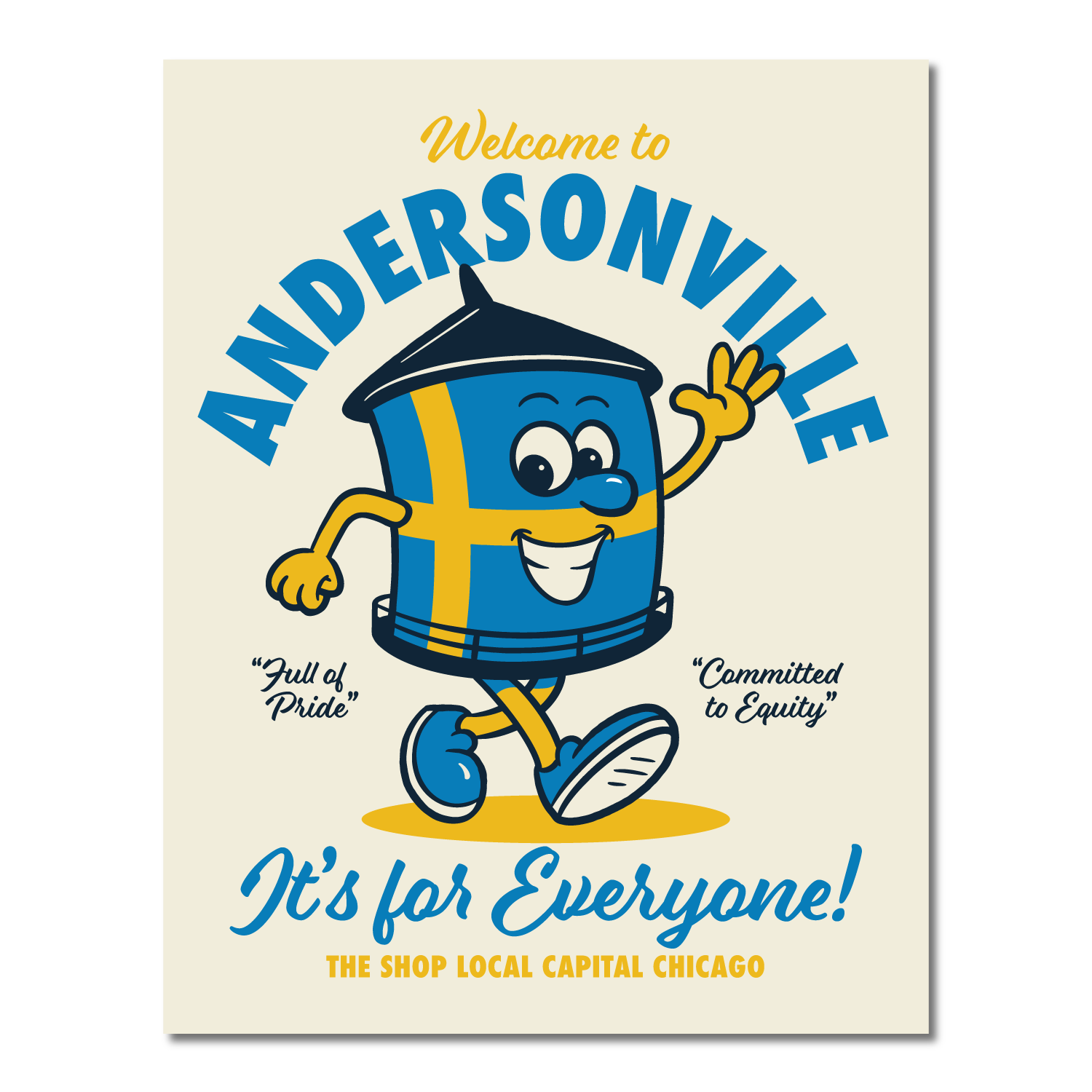 Andersonville is for Everyone - Print — Stuffed Brain Studio | Branding, Graphic Design, and ...