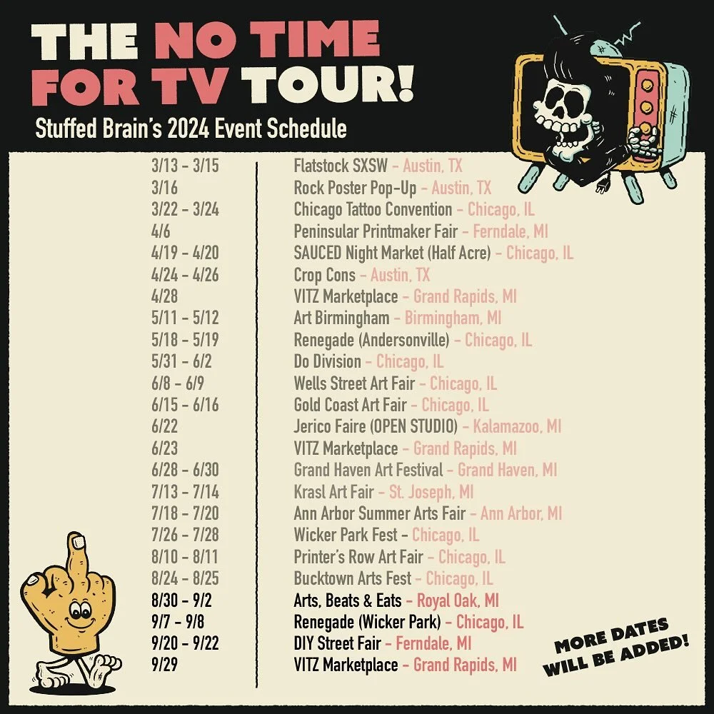 Stuffed Brain Studio | Branding, Graphic Design, and Illustration | Kalamazoo, MI