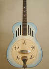 Blue Resonator Guitar — Pohaku Ukulele