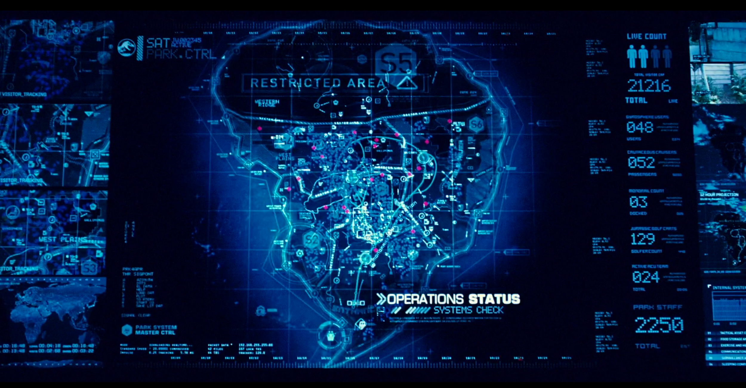 Jurassic World Control Room — Rudy Vessup Interactive Designer / VFX Artist