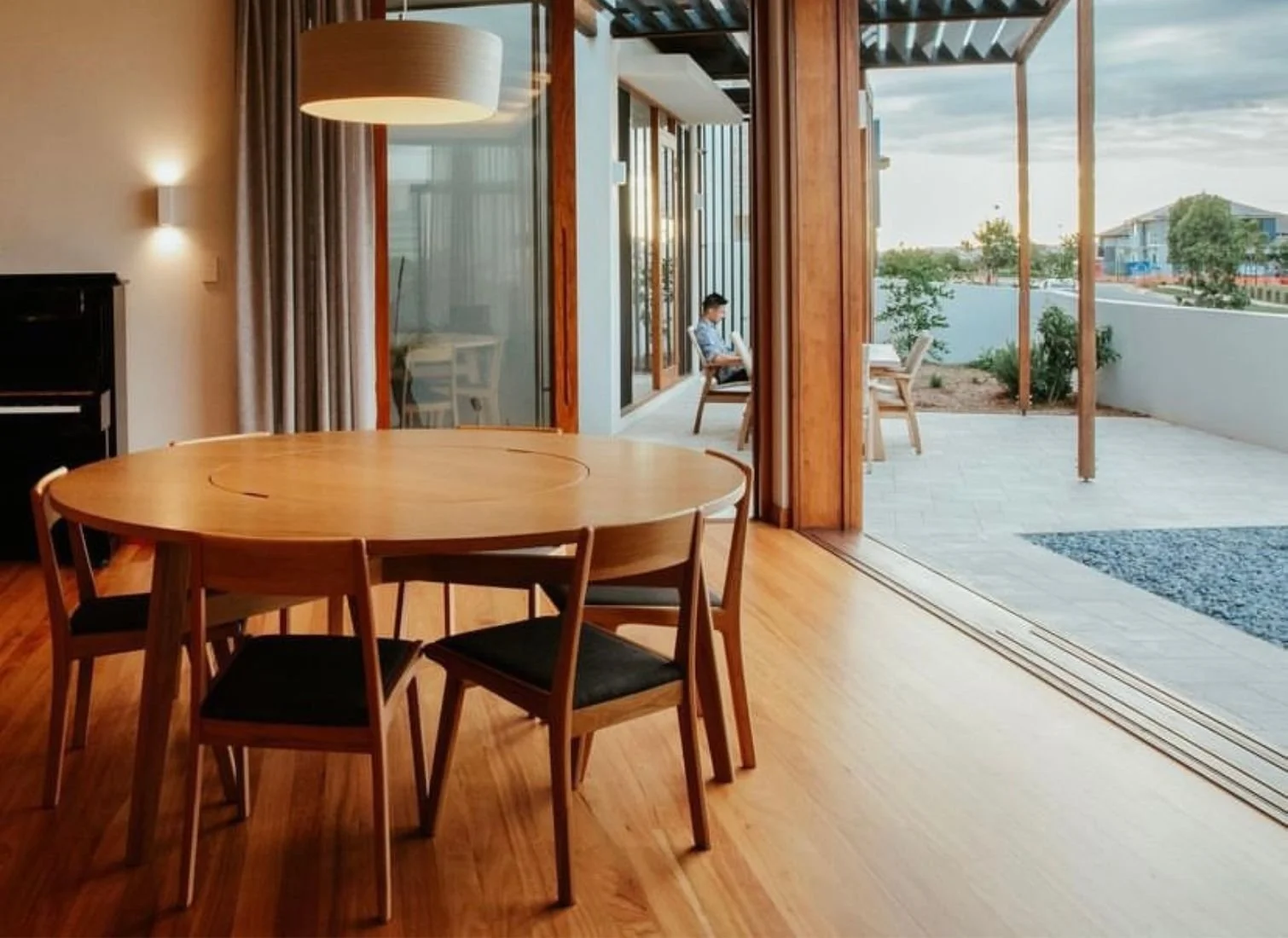 Ari Dining Table With Lazy Susan — JD.Lee Furniture