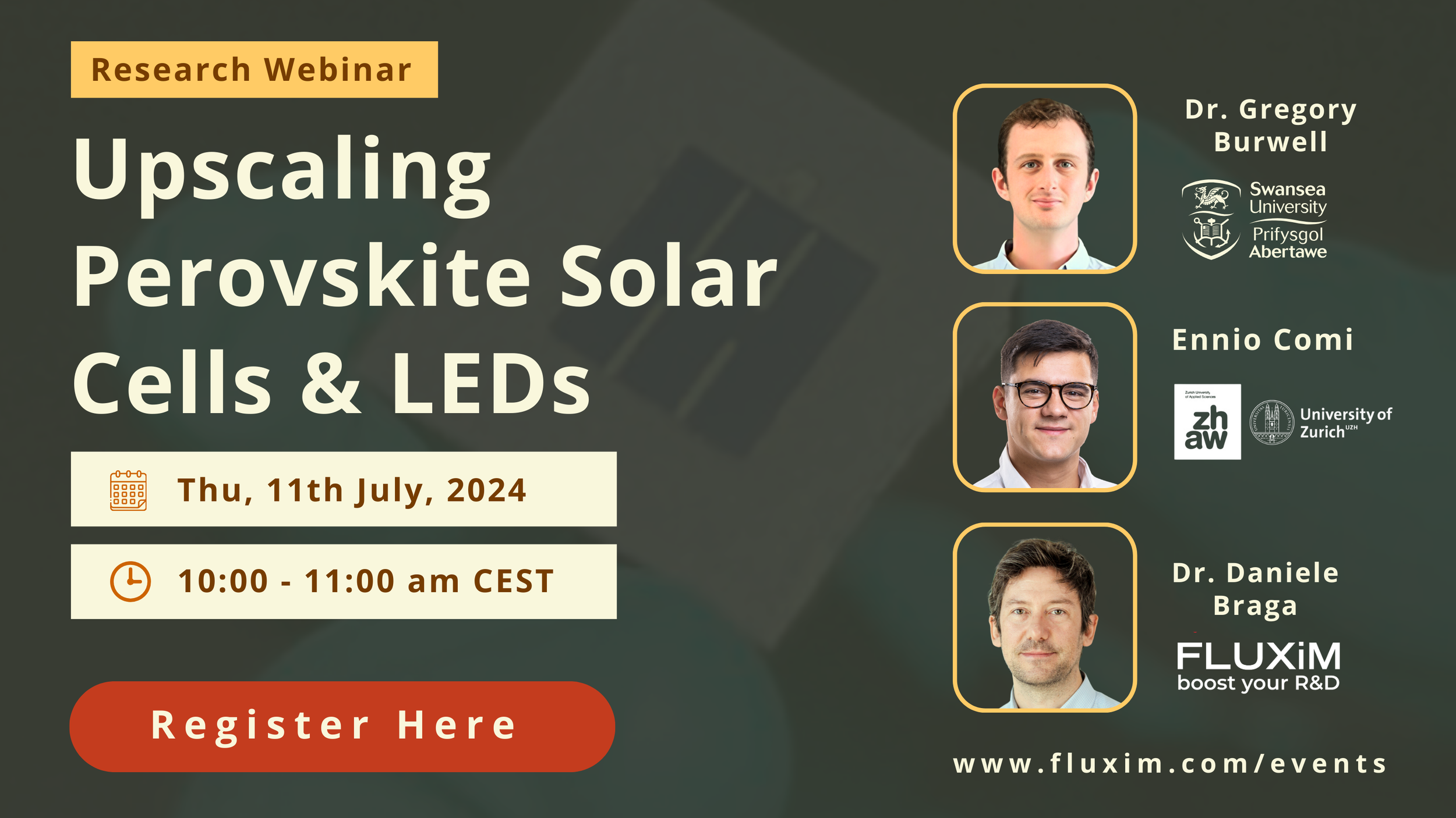 Upscaling Perovskite Solar Cells & LEDs Webinar: Optimization and Spatial Effects