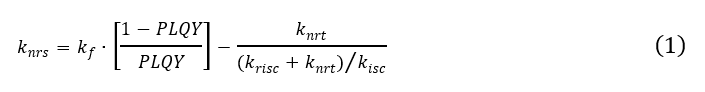Determining non-radiative decay rates in TADF emitters