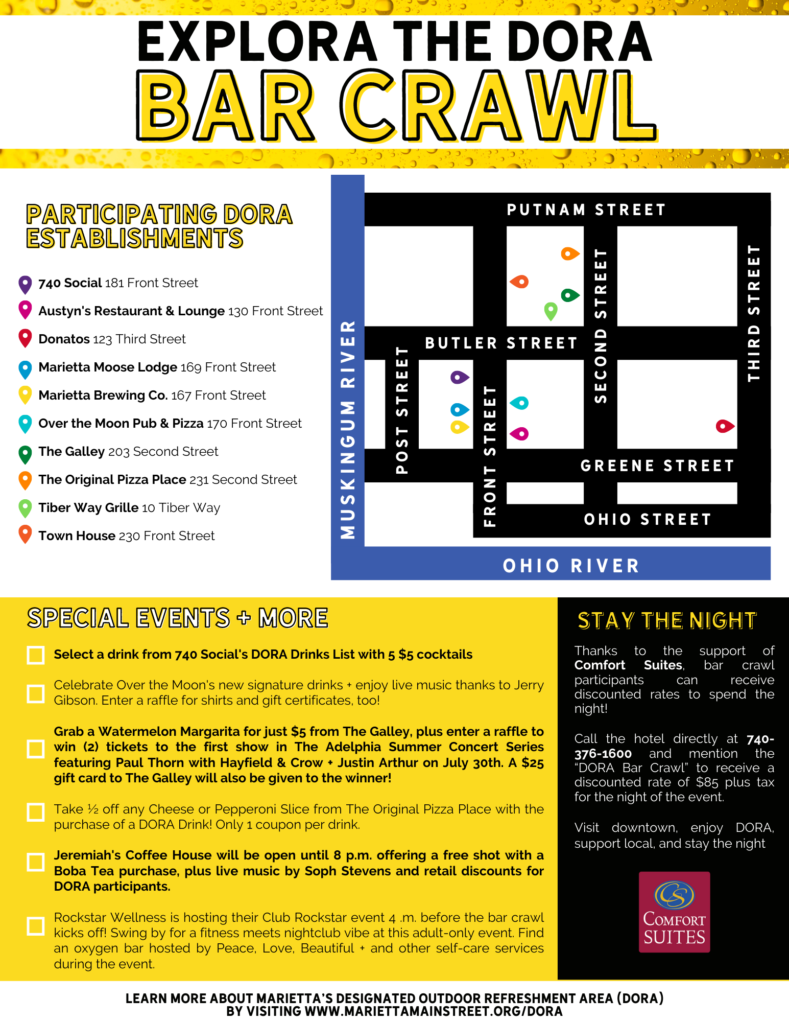 Explora the DORA Bar Crawl — Marietta Main Street