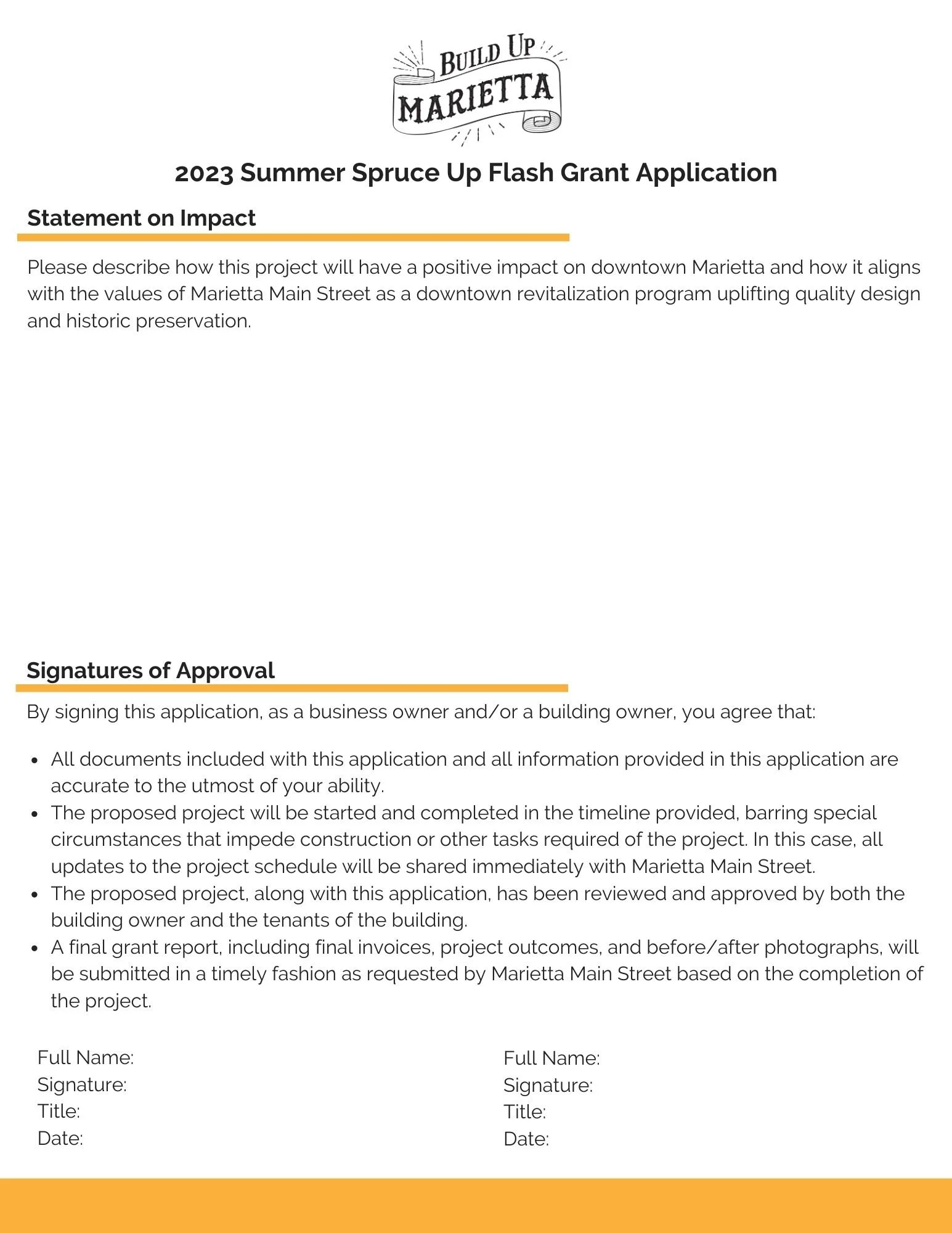 Build Up Marietta: Summer Spruce Up Flash Grant now live! — Marietta Main Street