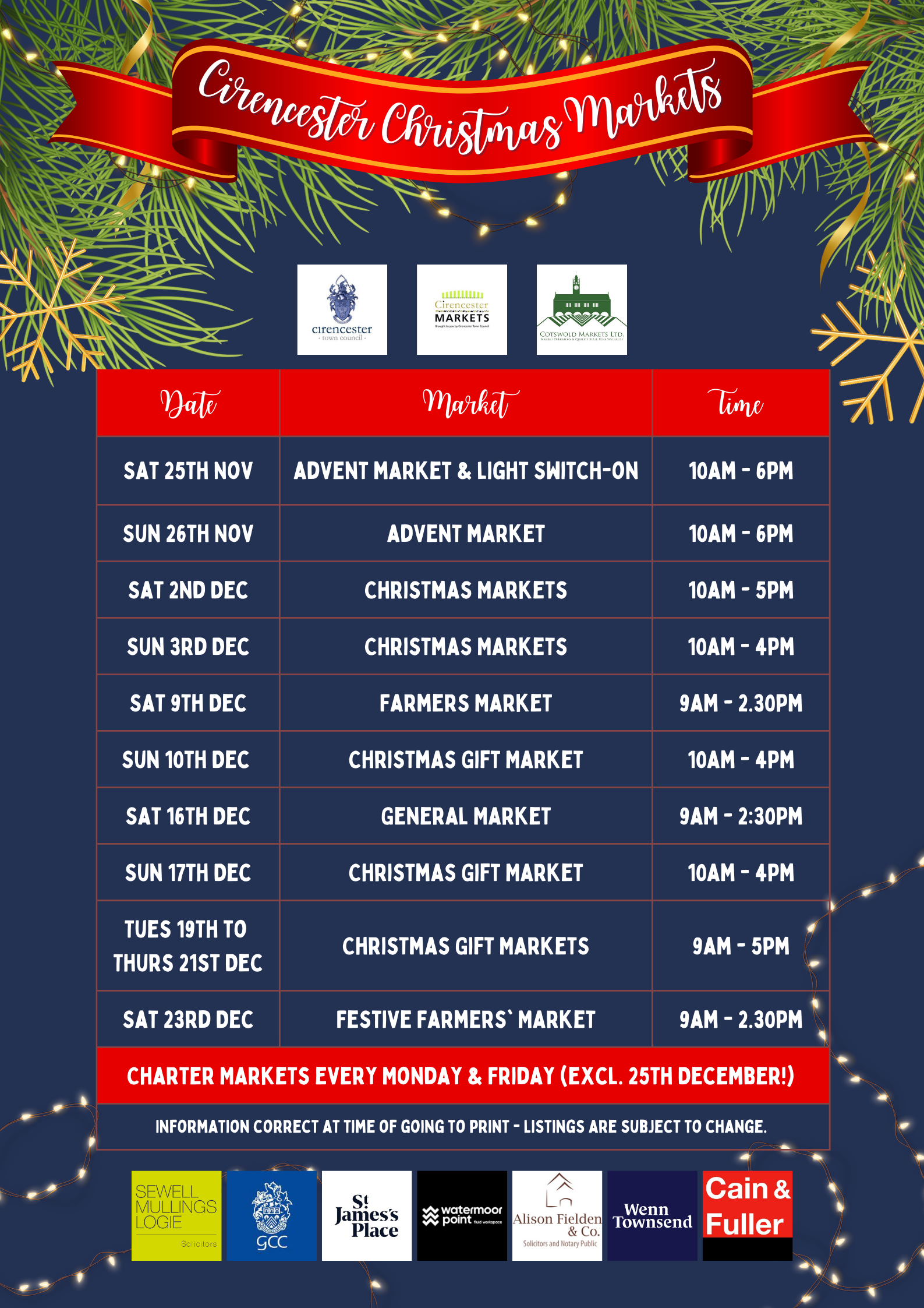 Christmas in Cirencester — Cirencester Town Council
