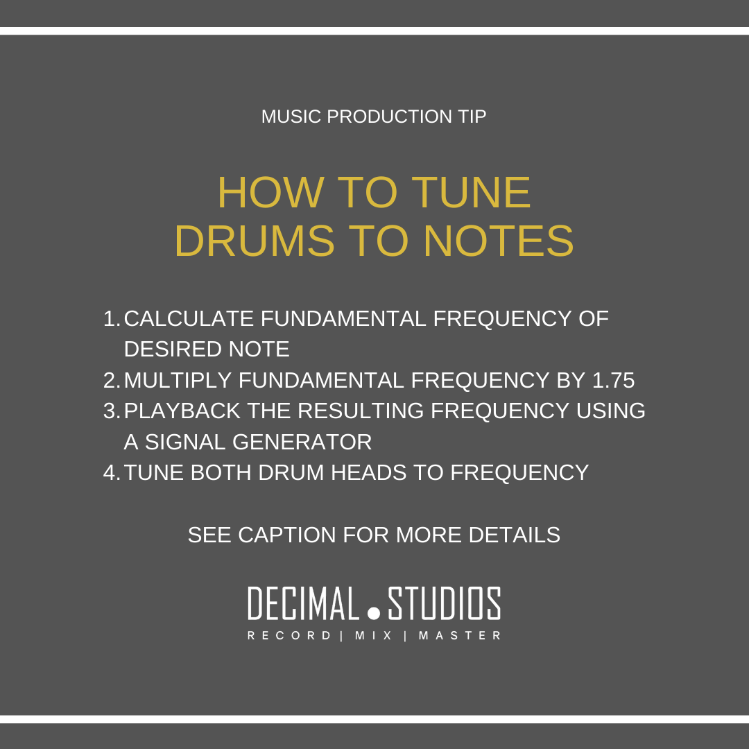 How To Tune Drums To Notes Decimal Studios