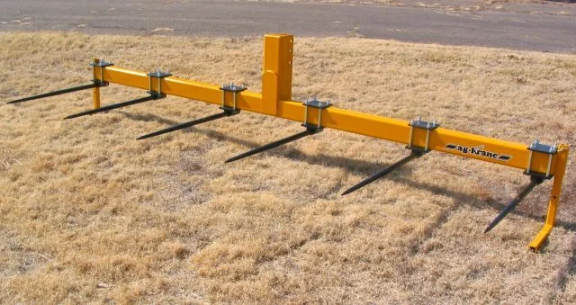 3 Point Bale Spear, Bale Movers, Hay Fork - Ag Krane
