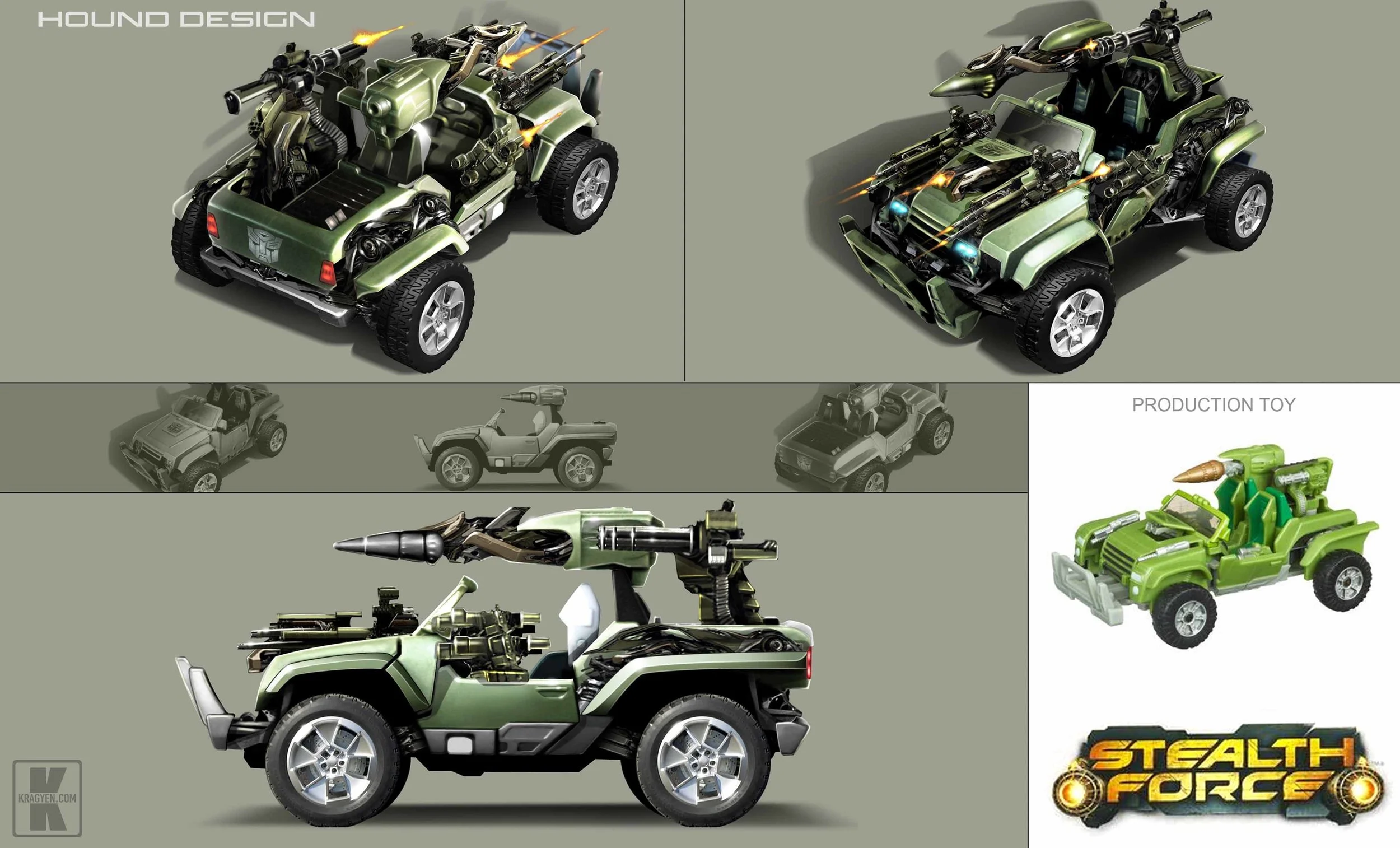 Transformers Stealth Force Development Gallery — Kragyen
