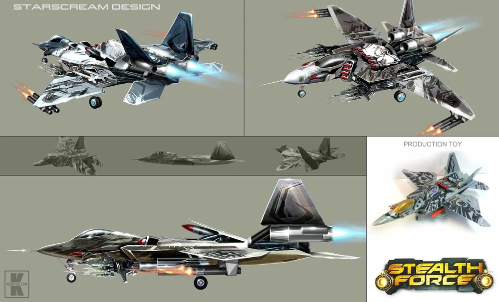 Transformers Stealth Force Development Gallery — Kragyen