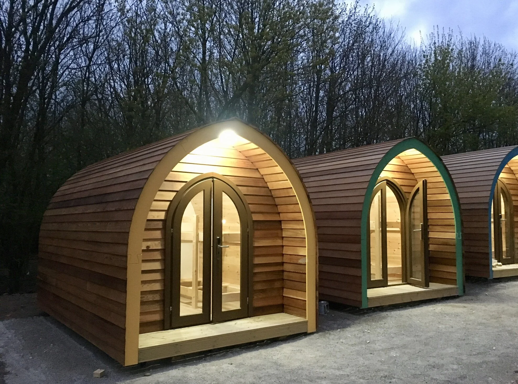 Check out our range of fully insulated, high quality glamping pods ...