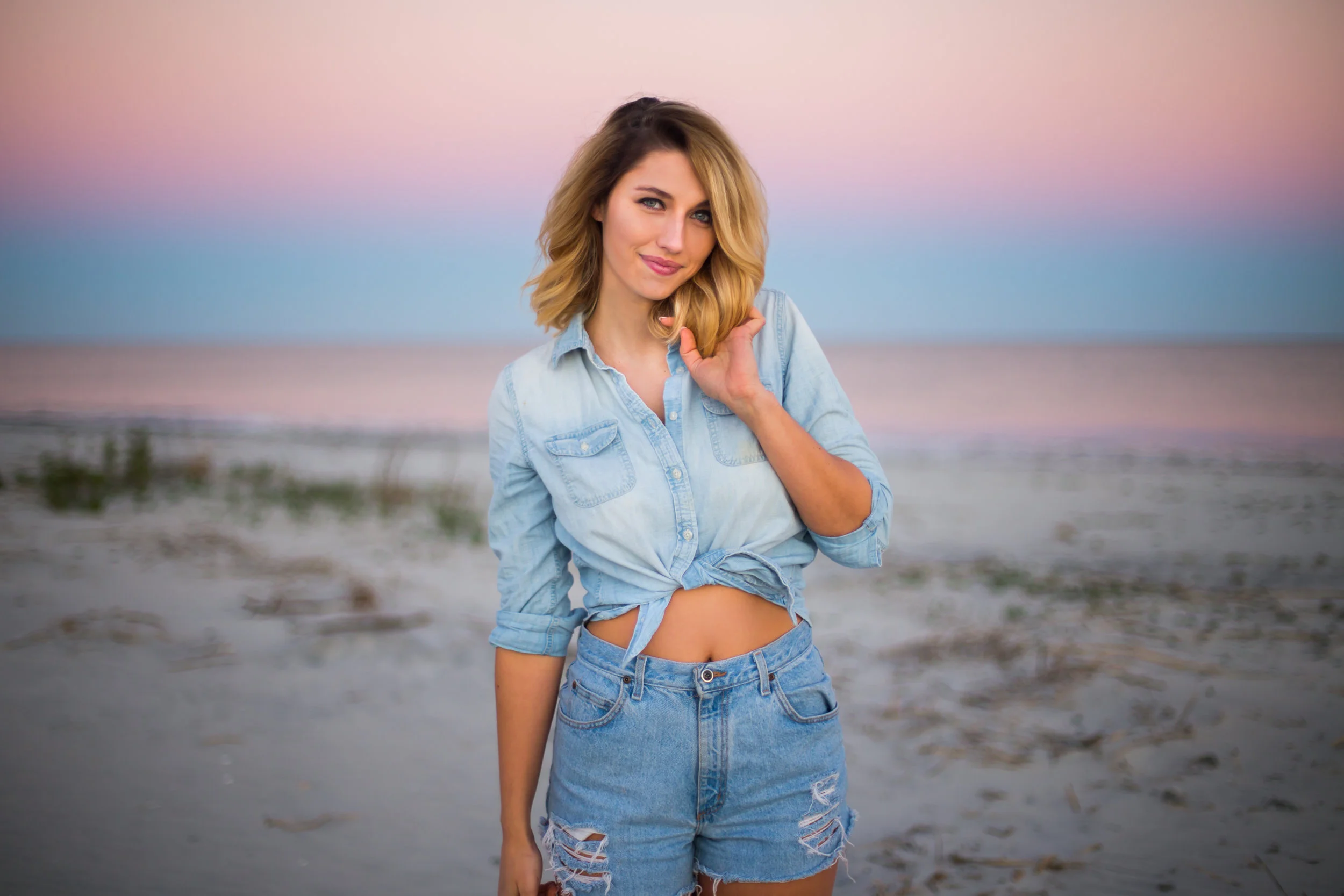 Summer in January - East Beach Portrait Session — Rainey Gregg Photography