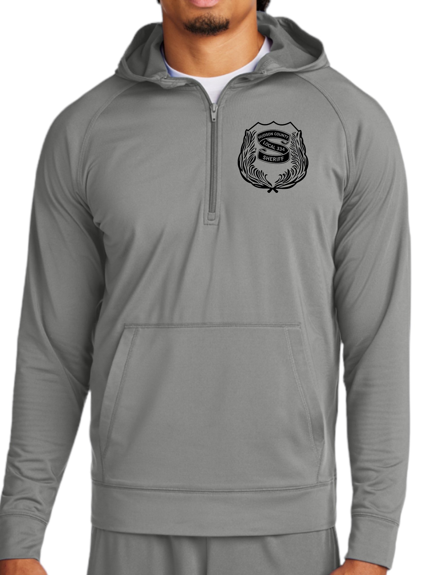 HCSO - 1/2 ZIP PERFORMANCE HOODIE (2 COLORS) — Blue Line Beasts