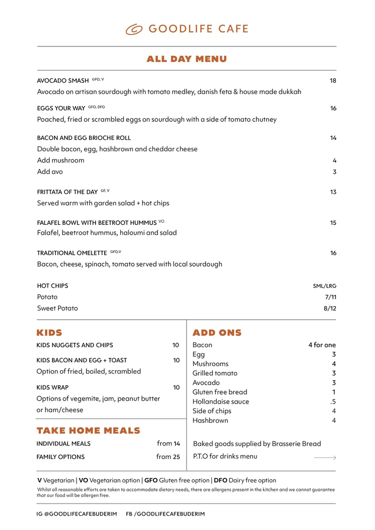 Goodlife Community Centre Cafe — GOODLIFE