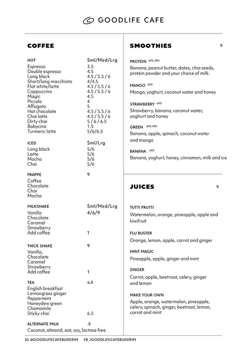 Goodlife Community Centre Cafe — GOODLIFE