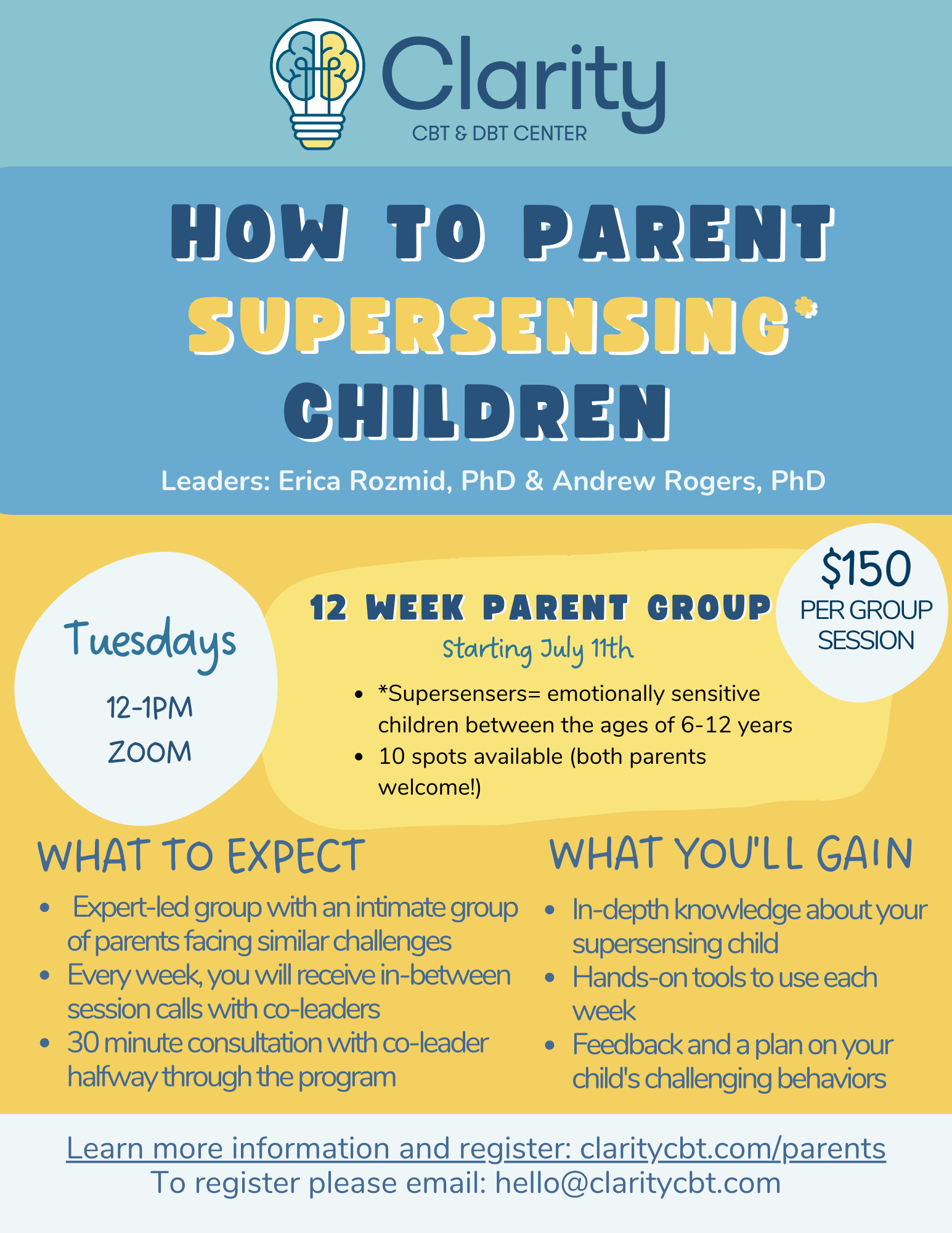 DBT-C Parenting Group - Clarity CBT & DBT Center